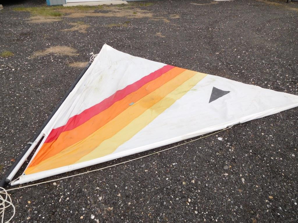 14' Sunfish Sail, Mast and Daggerboard (Peconic, NY 11958) | Property Room