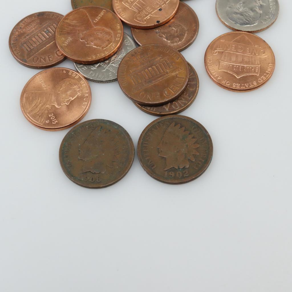 14 US Coins Including Indian Heads | Property Room