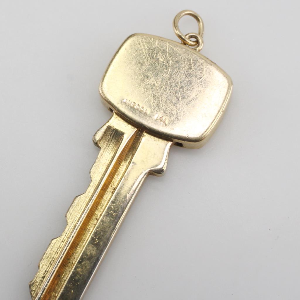 14k Gold Key Pendant | Property Room