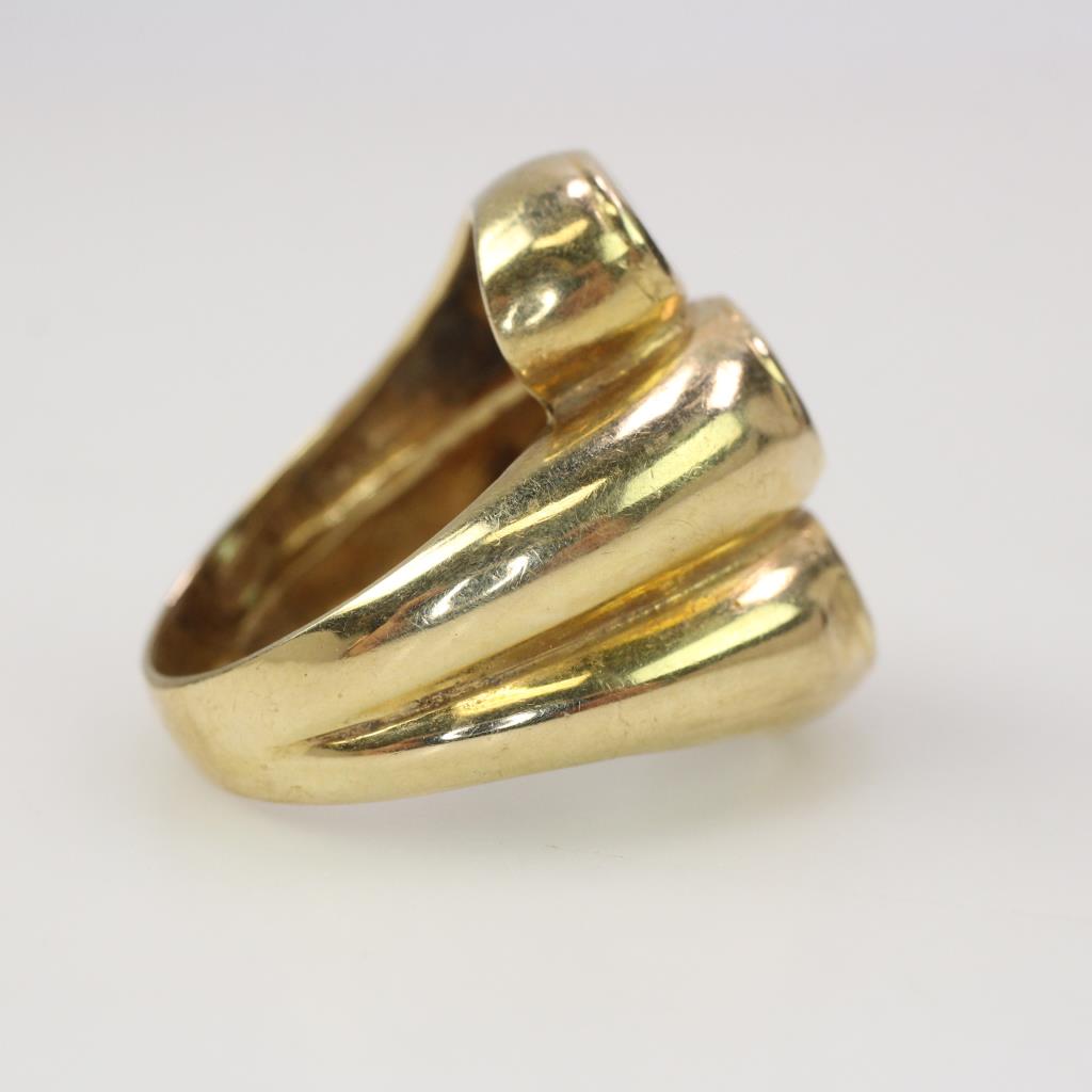 14k Gold Tri Colored Stone Ring | Property Room