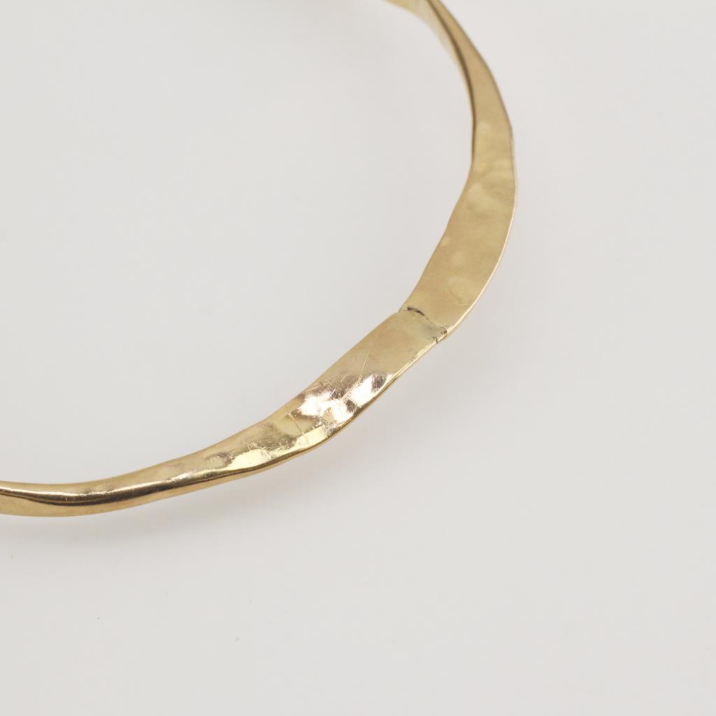 14k Gold Twisted Bangle Bracelet | Property Room