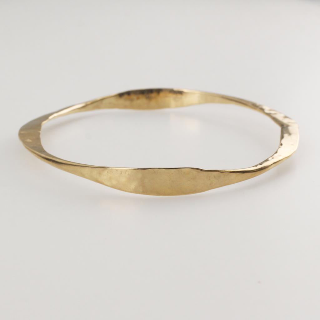 14k Gold Twisted Bangle Bracelet | Property Room