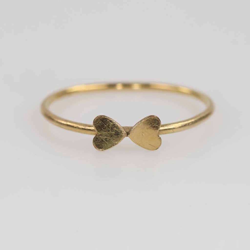 14kt Gf Double Heart Ring Property Room
