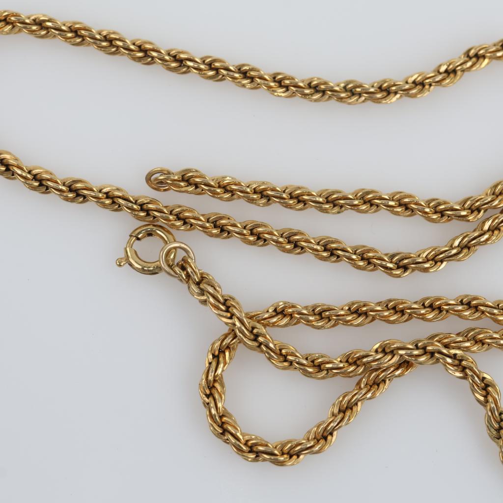 14kt GF Rope Chain Necklace | Property Room