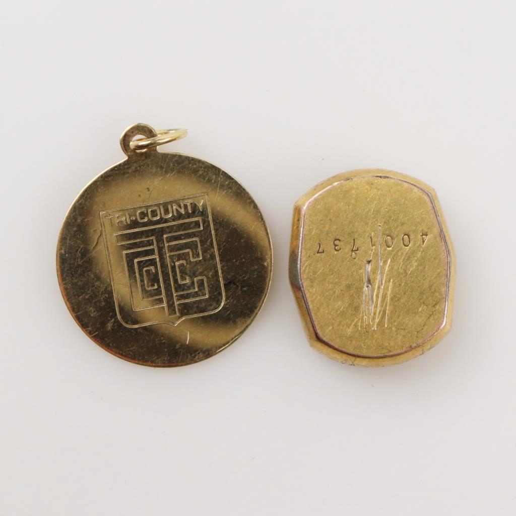 14kt Gf Watch Piece And Pendant Property Room