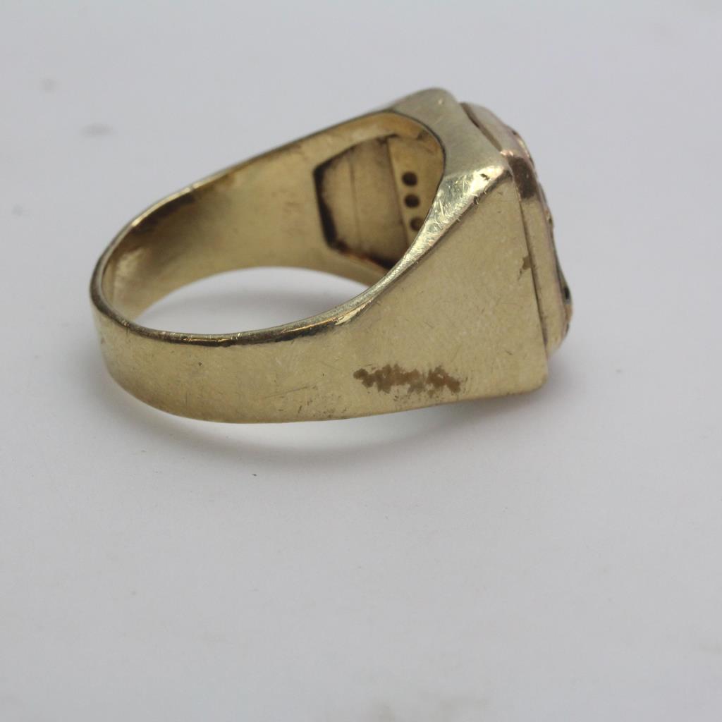 14kt Gold 12.75g Libra Ring | Property Room