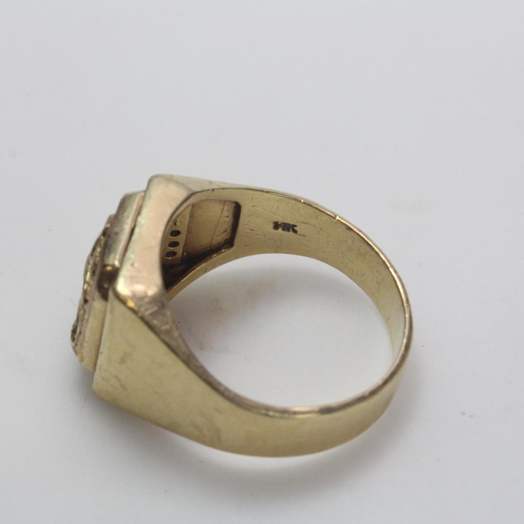 14kt Gold 12.75g Libra Ring | Property Room