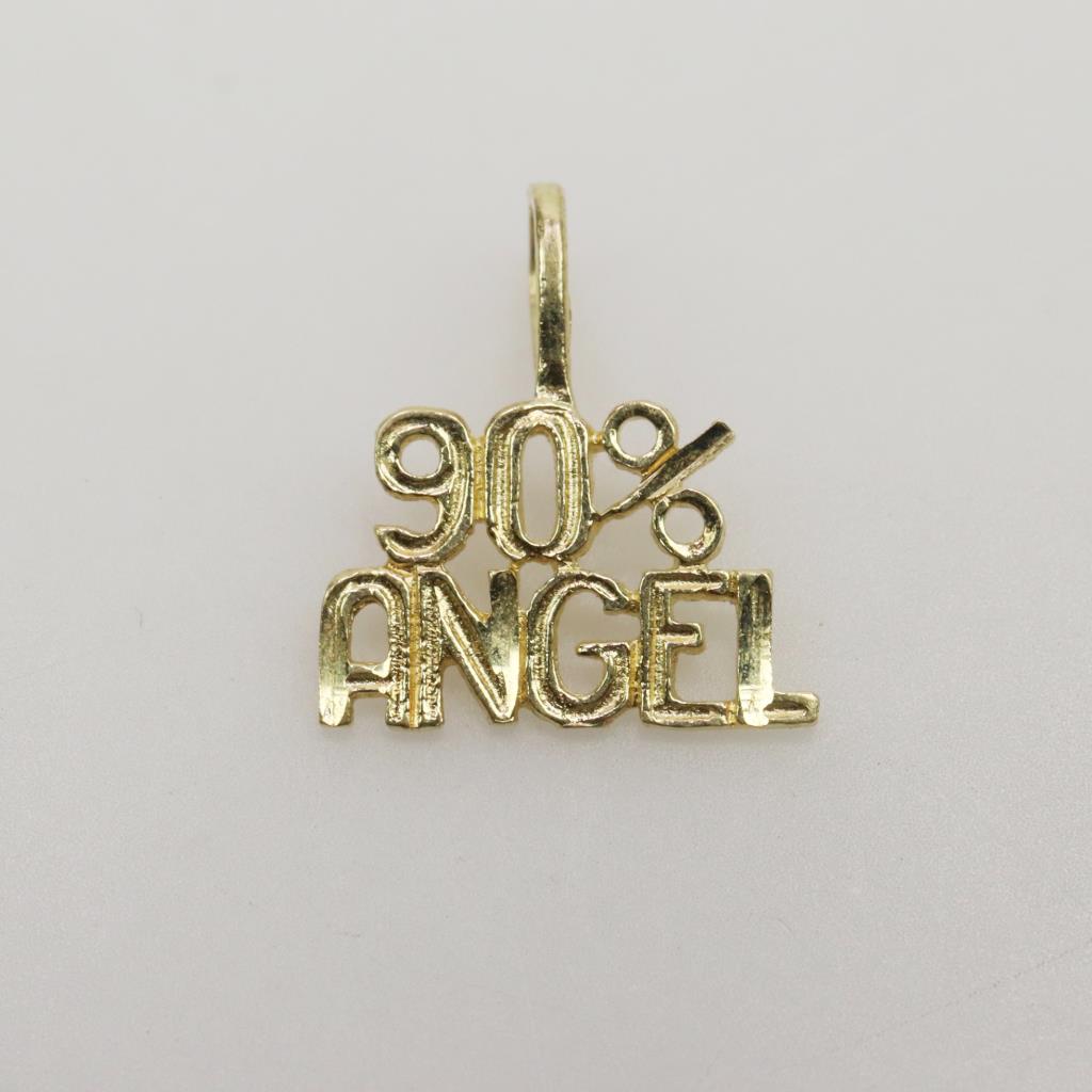 14kt Gold "90%Angel" Pendant | Property Room