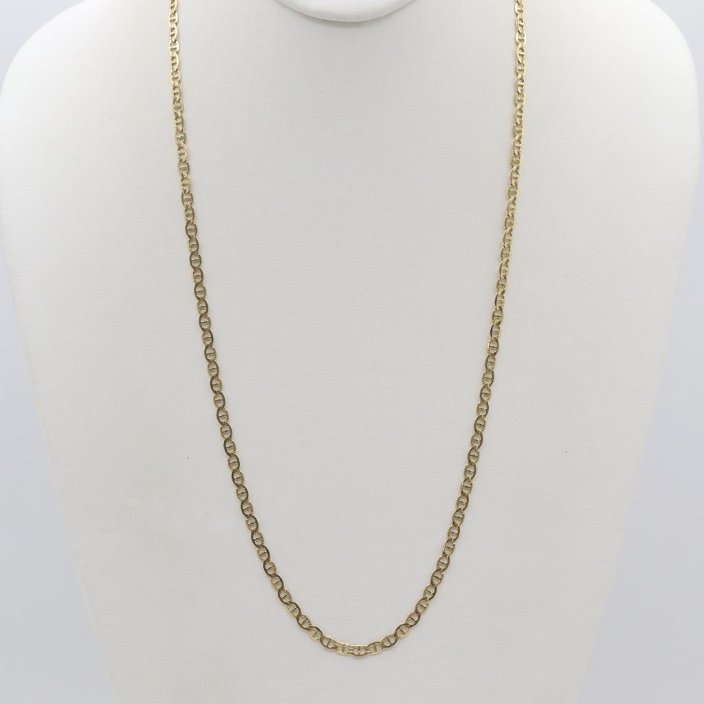 14kt Gold Anchor Chain Necklace | Property Room