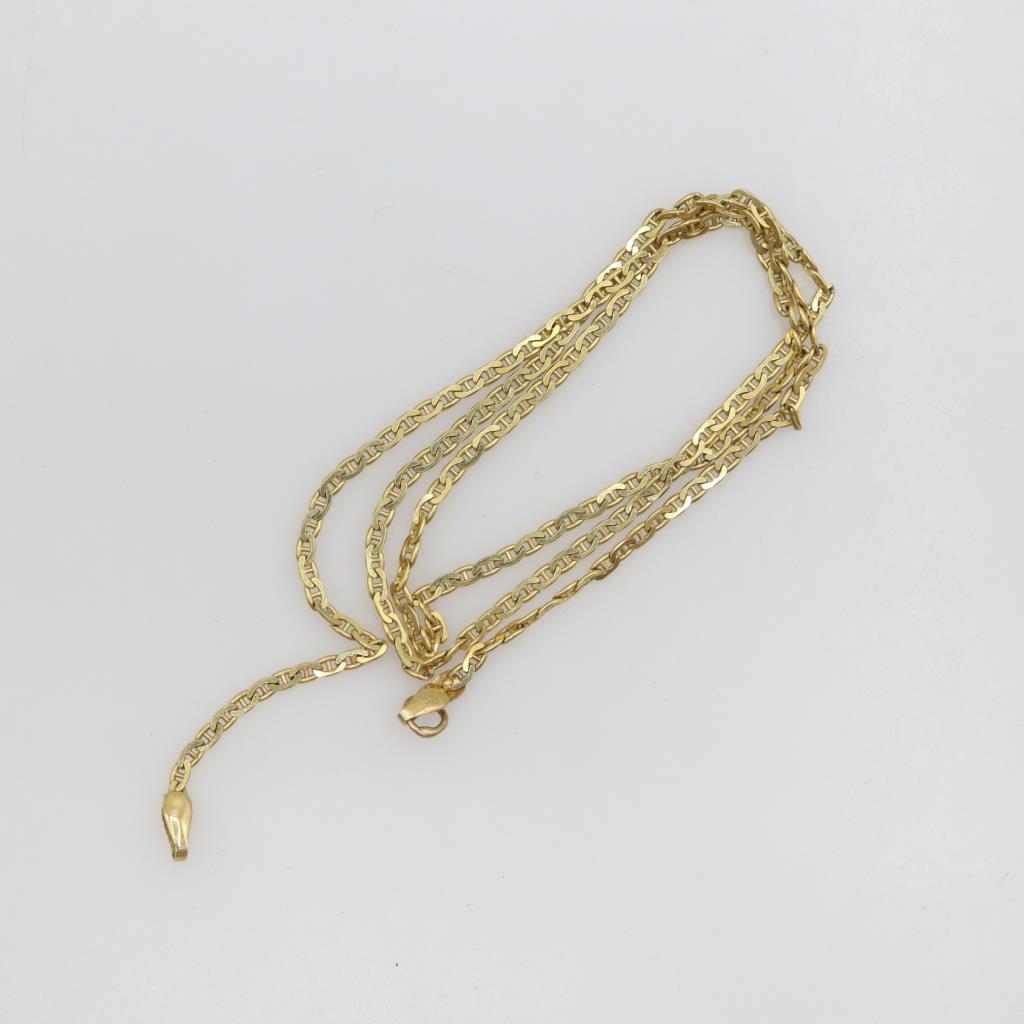14kt Gold Anchor Chain Necklace | Property Room