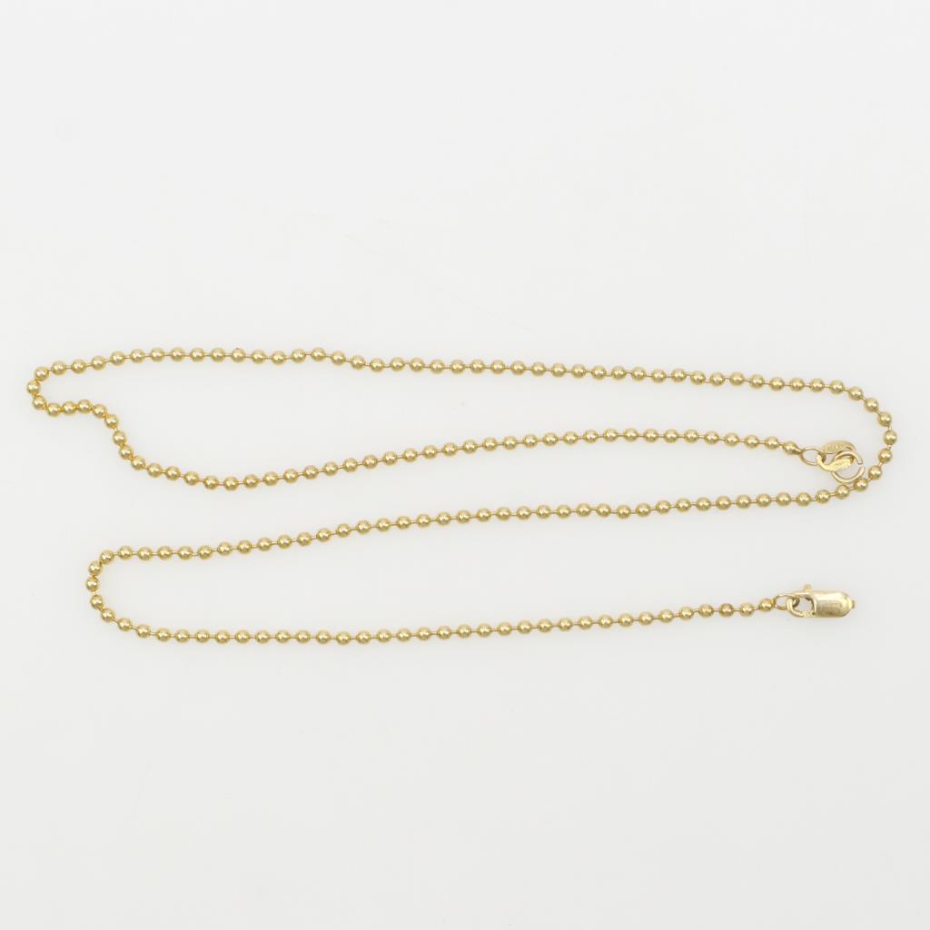 14kt Gold Ball Chain Necklace | Property Room
