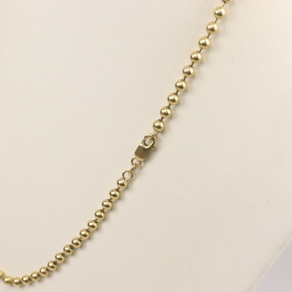 14kt Gold Ball Chain Necklace | Property Room