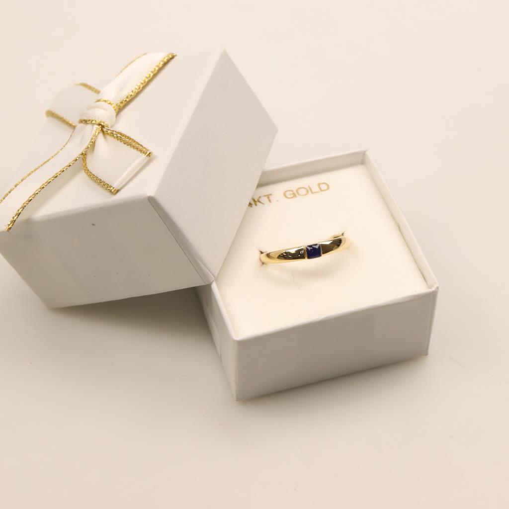 14kt Gold Blue Stone Midi Ring | Property Room