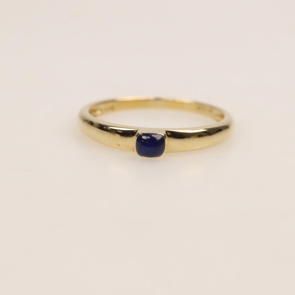 14kt Gold Blue Stone Midi Ring | Property Room