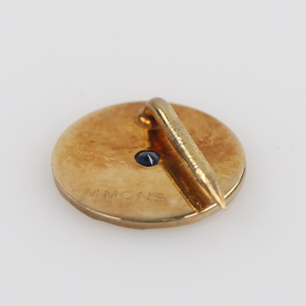 14kt Gold Blue Stone Pin | Property Room