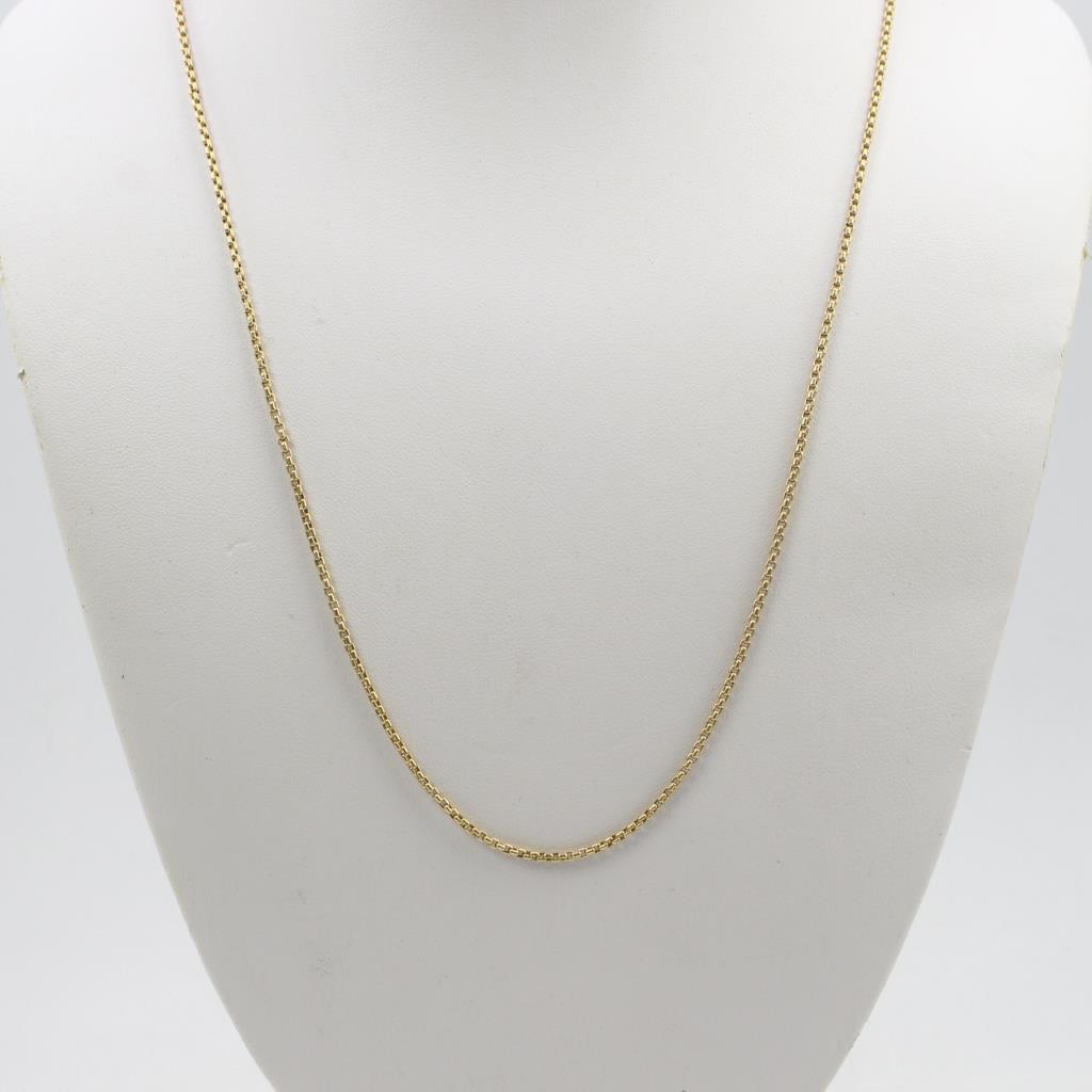 14kt Gold Box Necklace | Property Room