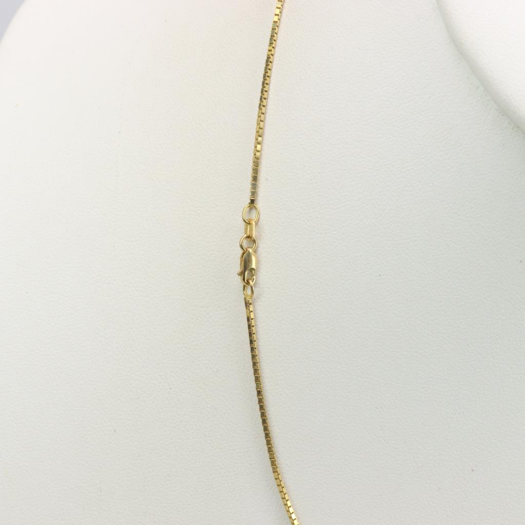 14kt Gold Box Necklace | Property Room
