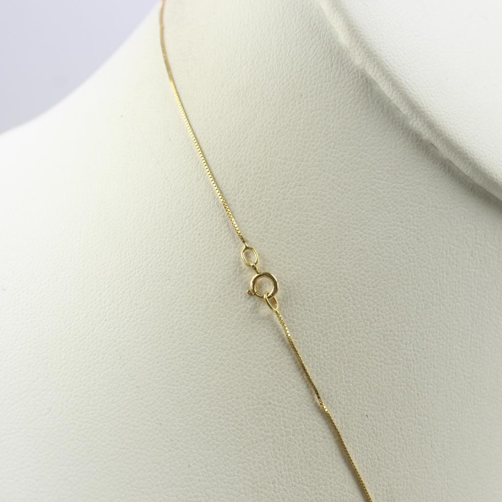 14Kt Gold Box Necklace | Property Room