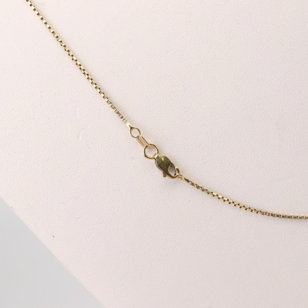 14kt Gold Box Necklace | Property Room