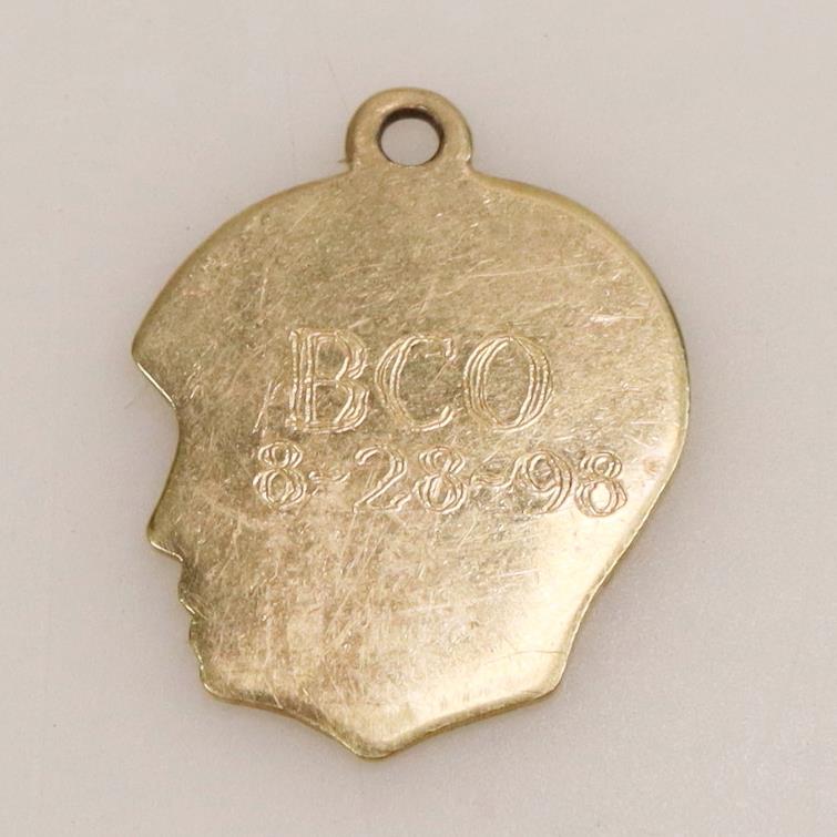 14kt Gold Boy Head Pendant | Property Room