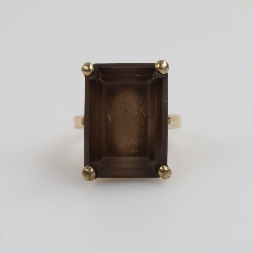 14kt Gold Brown Stone Ring | Property Room