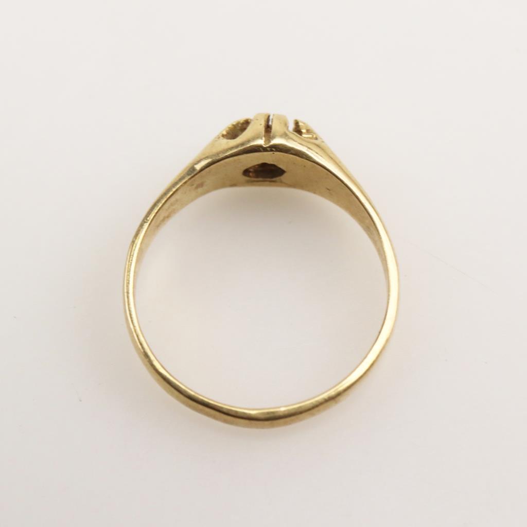 14kt Gold Clear Stone Mini Ring | Property Room