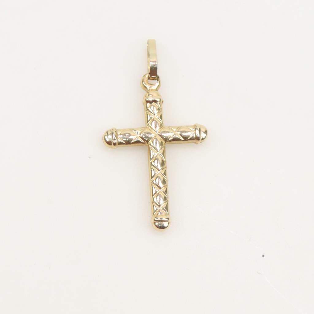 14kt Gold Cross Pendant | Property Room
