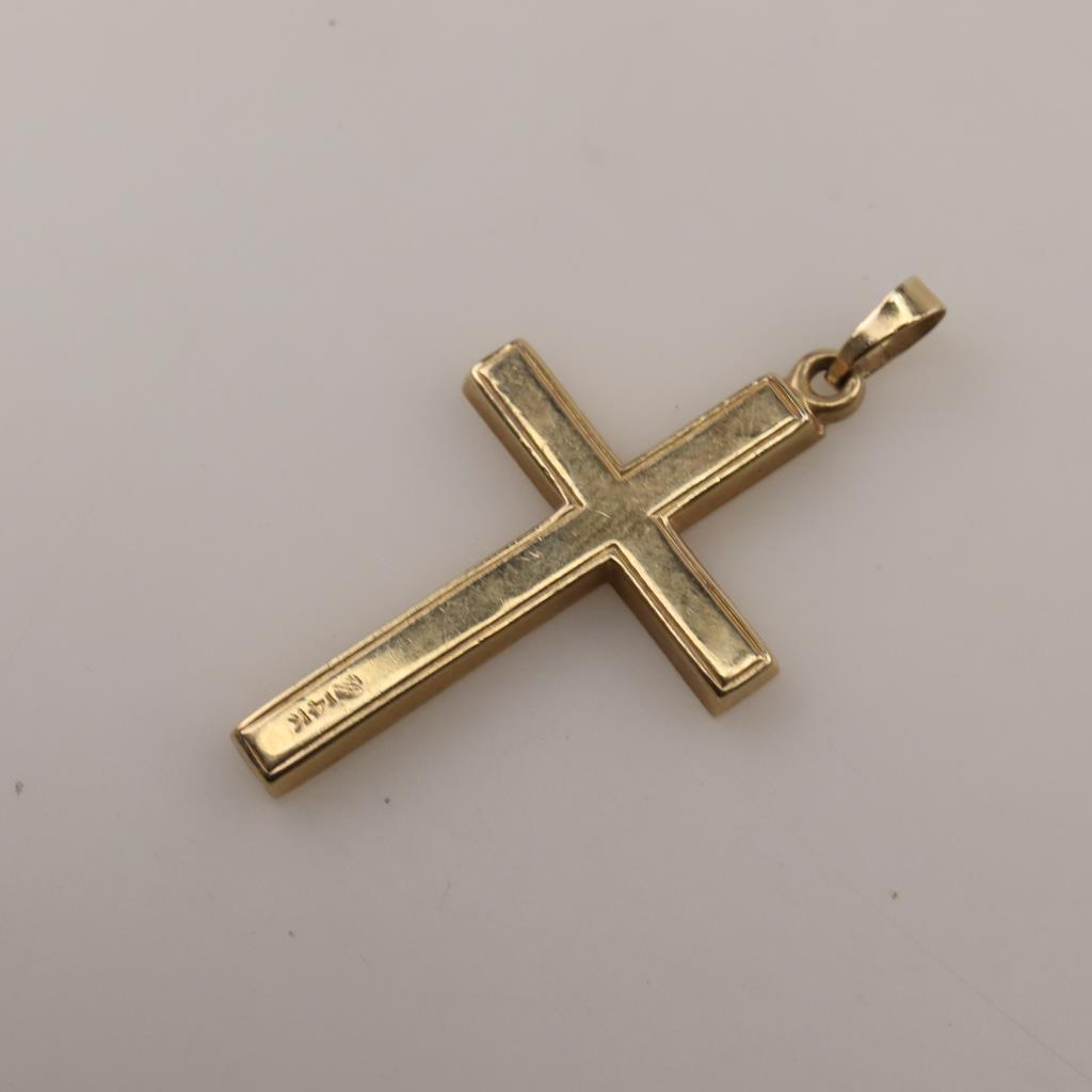 14kt Gold Cross Pendant | Property Room