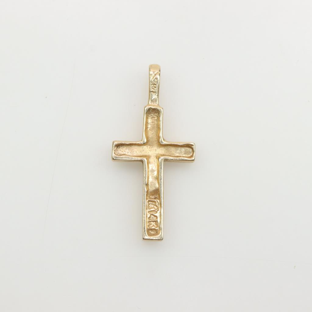 14kt Gold Cross Pendant | Property Room