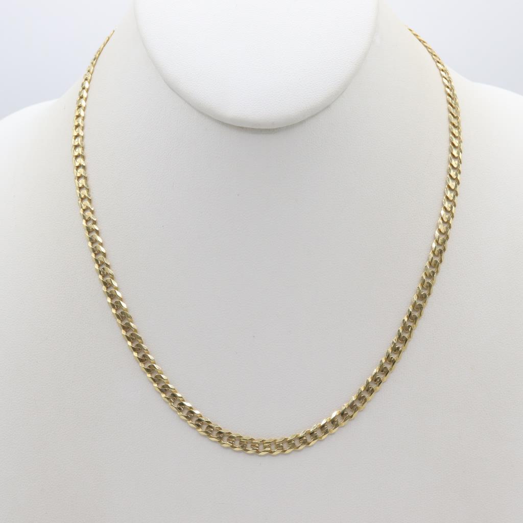 14kt Gold Curb Chain Necklace | Property Room