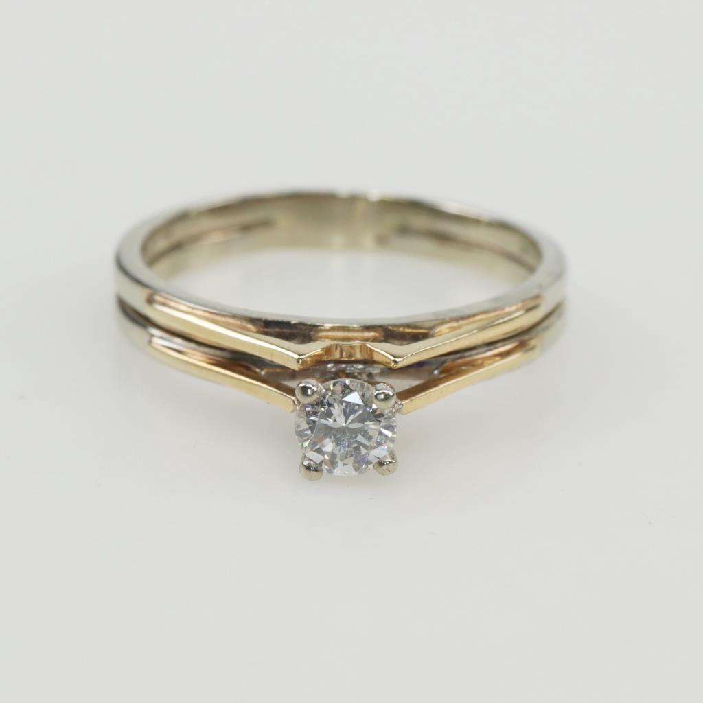 14kt Gold Diamond Bridal Set Ring | Property Room