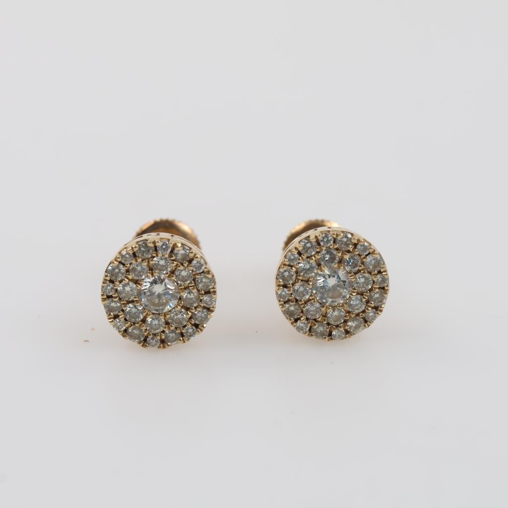14kt Gold Diamond Earrings | Property Room