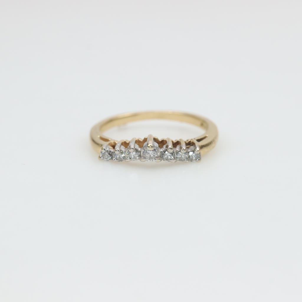 14kt Gold Diamond Insert Ring (Half Only) | Property Room