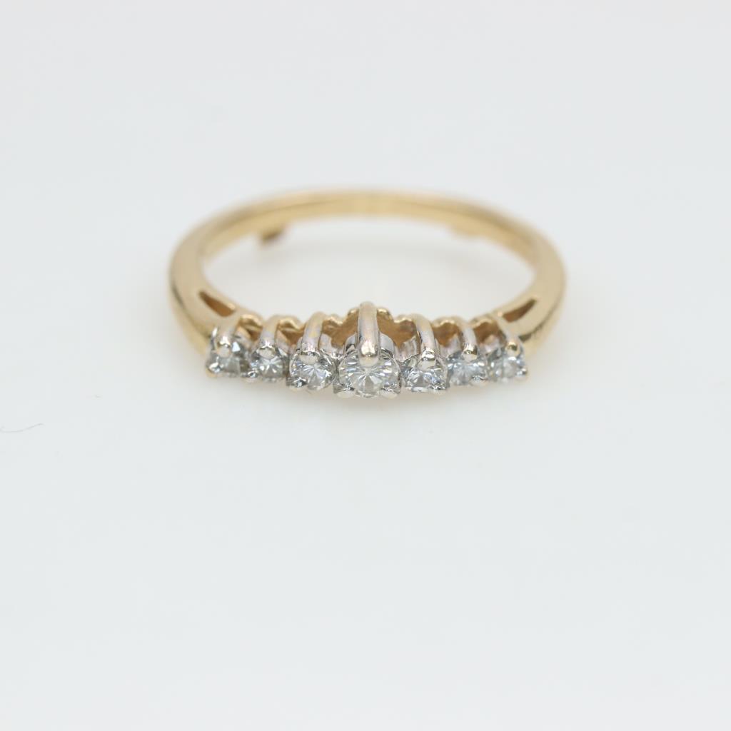 14kt Gold Diamond Insert Ring (Only Half) | Property Room