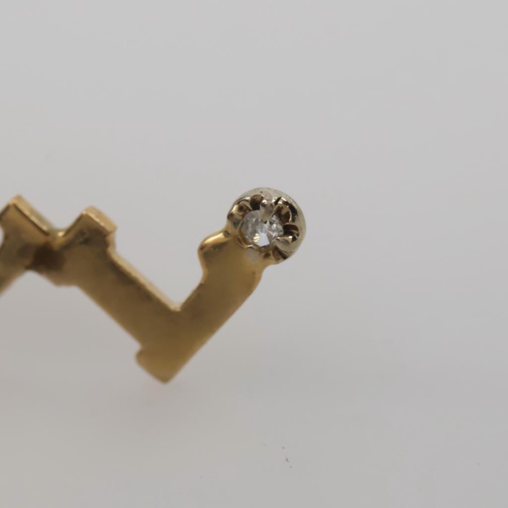 14kt Gold Diamond "MEL" Pin | Property Room