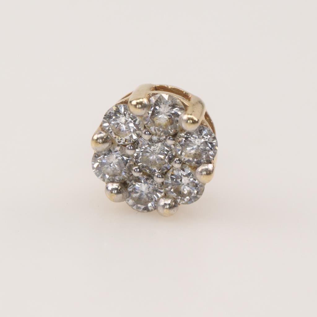 14kt Gold Diamond Single Earring | Property Room