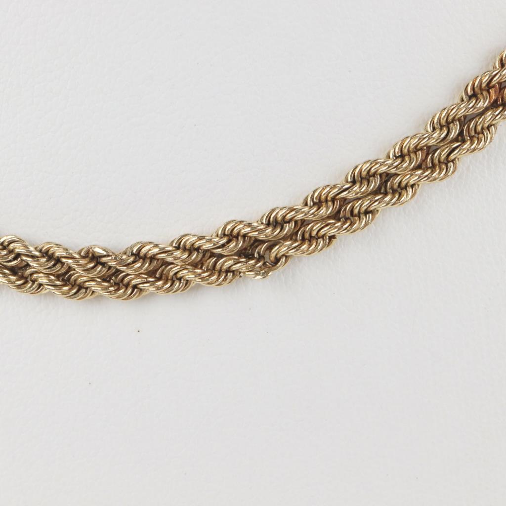 14kt Gold Double Rope Necklace | Property Room