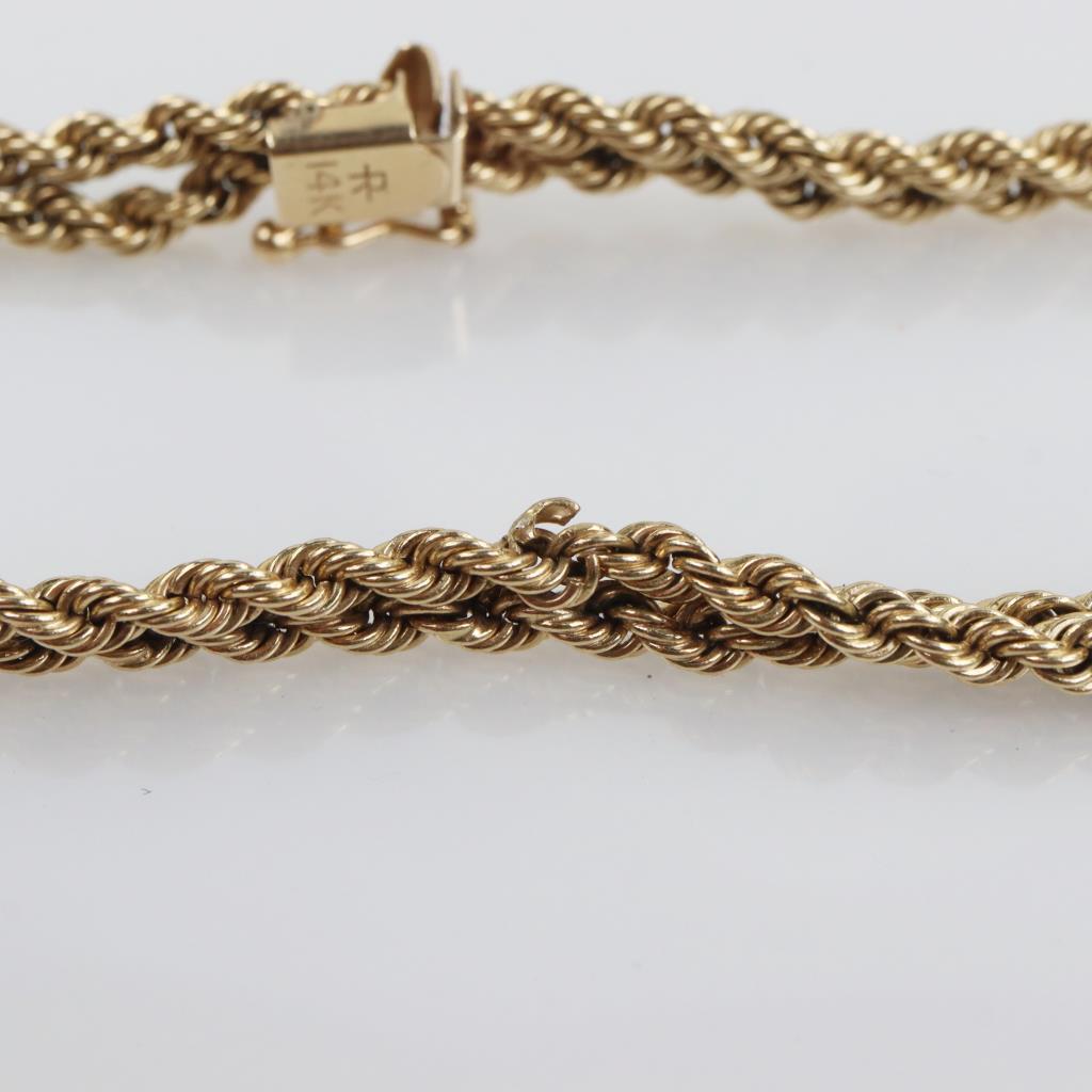 14kt Gold Double Rope Necklace | Property Room
