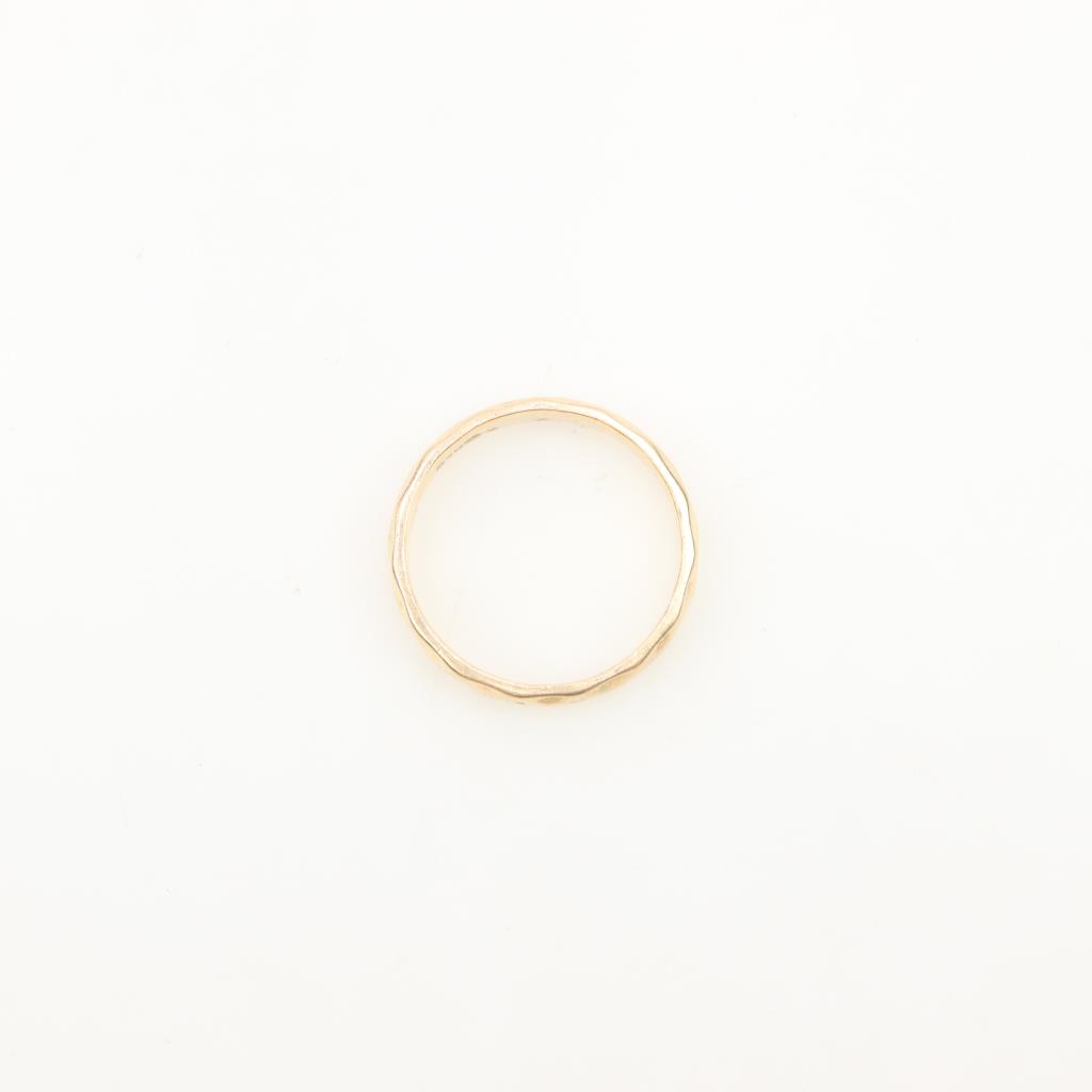 14kt Gold Faceted Ring Band | Property Room