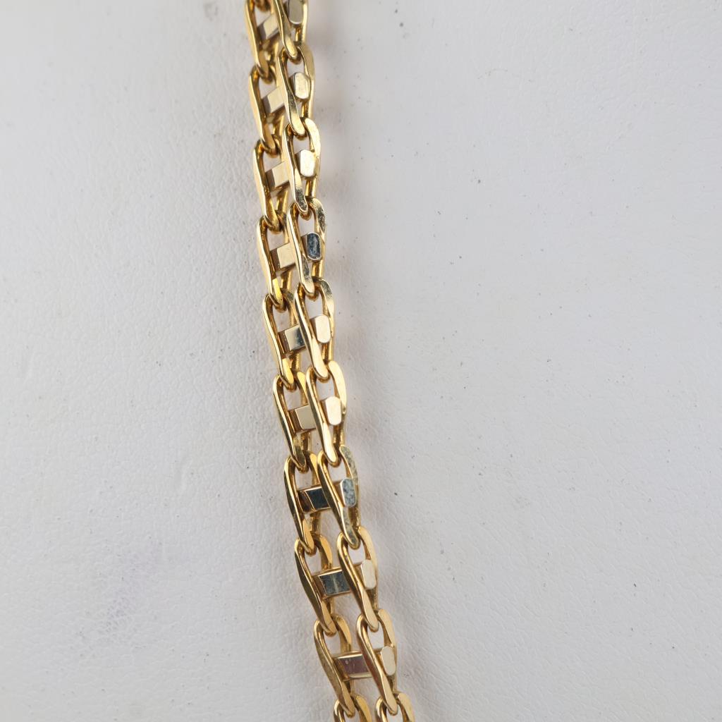 14kt Gold Fancy Link Necklace | Property Room