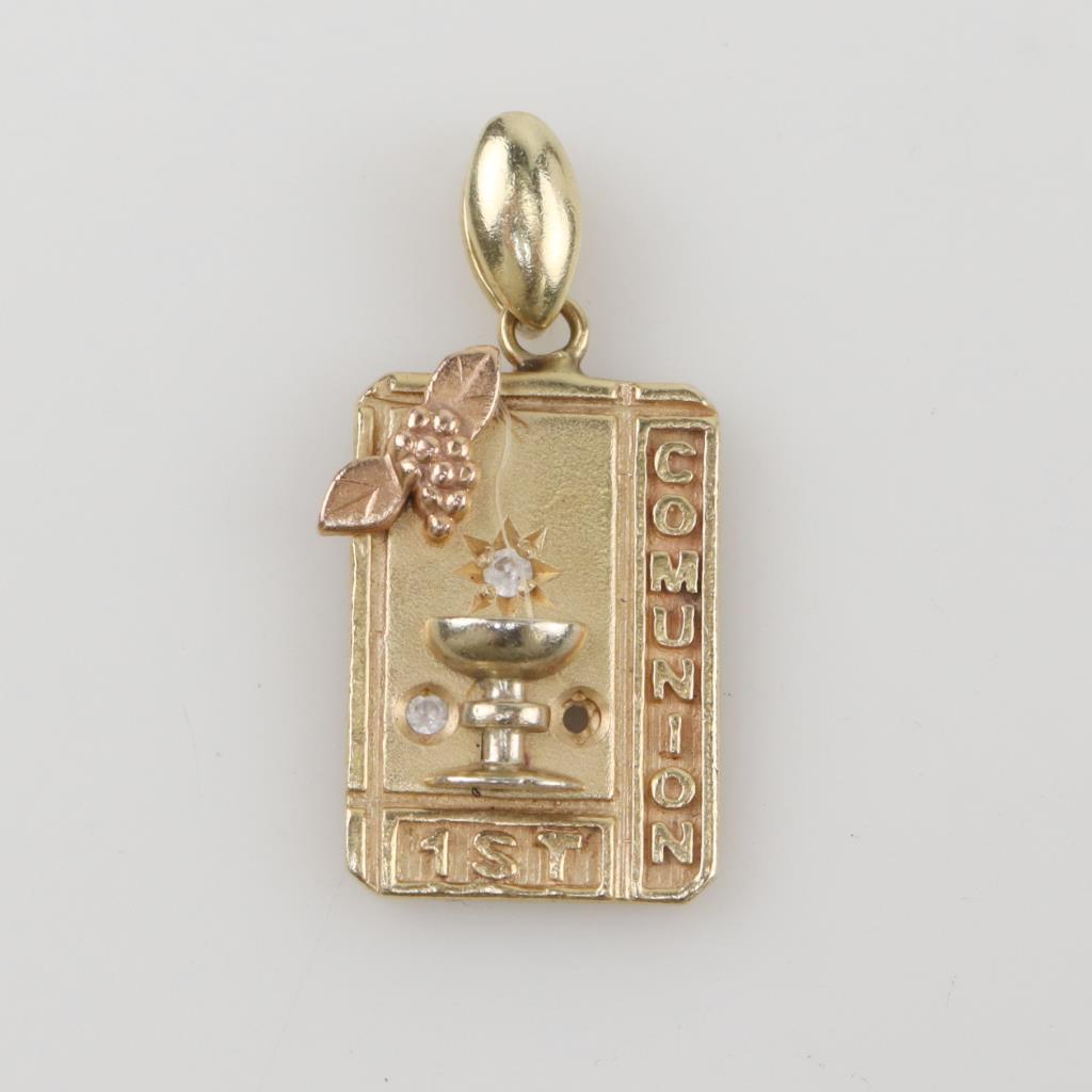 14kt Gold First Communion Pendant | Property Room