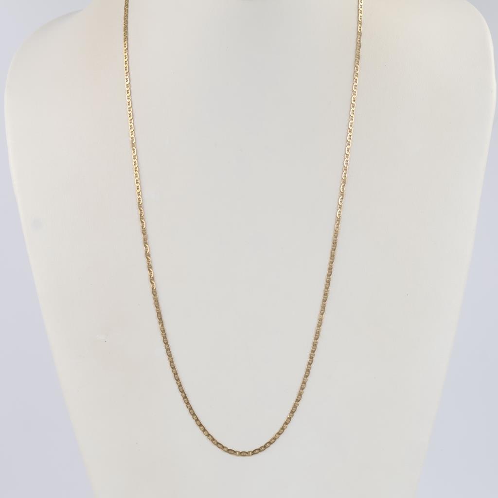 14kt Gold Flat Mariner Chain Necklace | Property Room