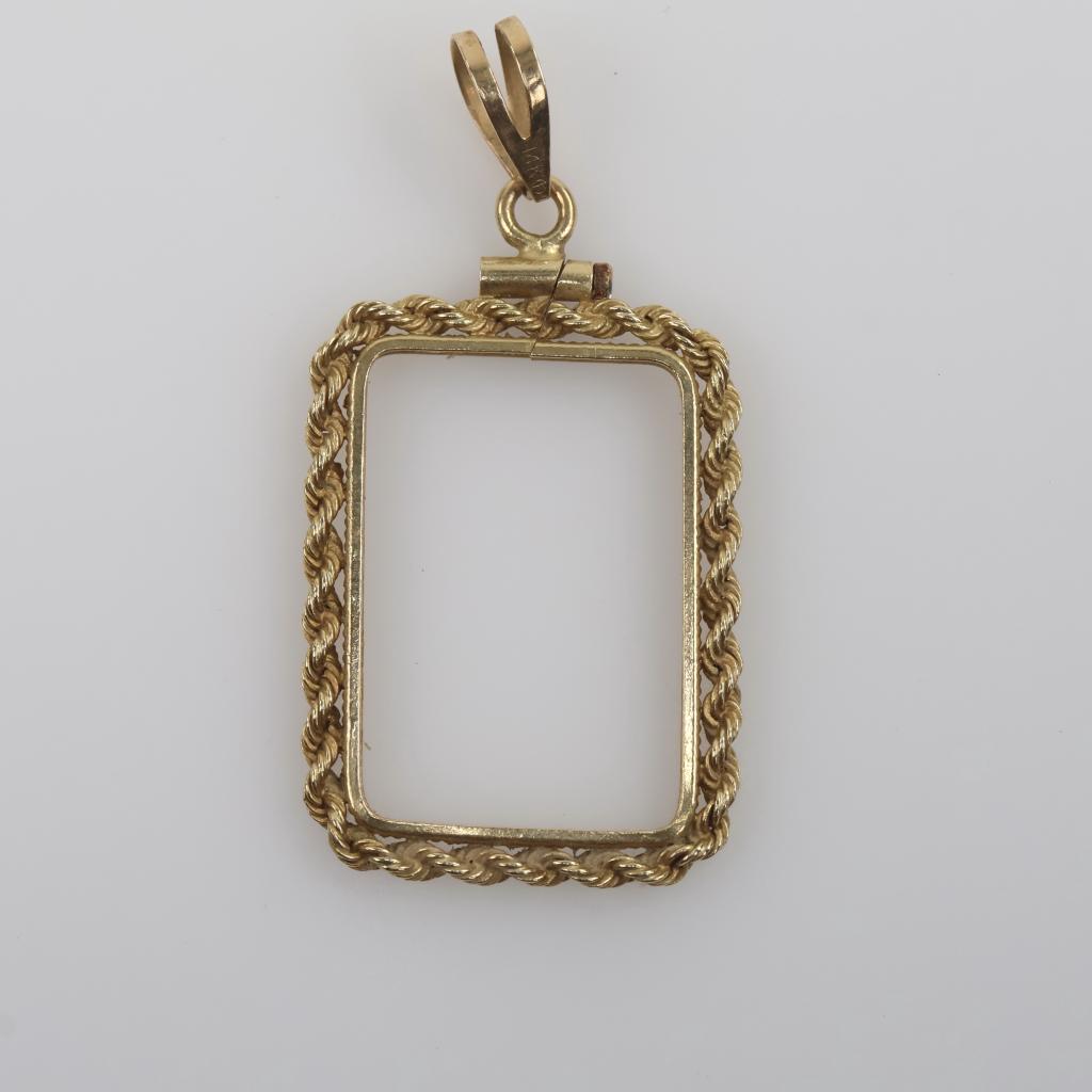 14kt Gold Holder Pendant | Property Room