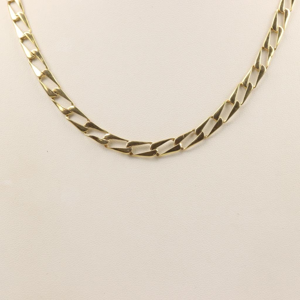 14kt Gold Hollow Chain Necklace | Property Room