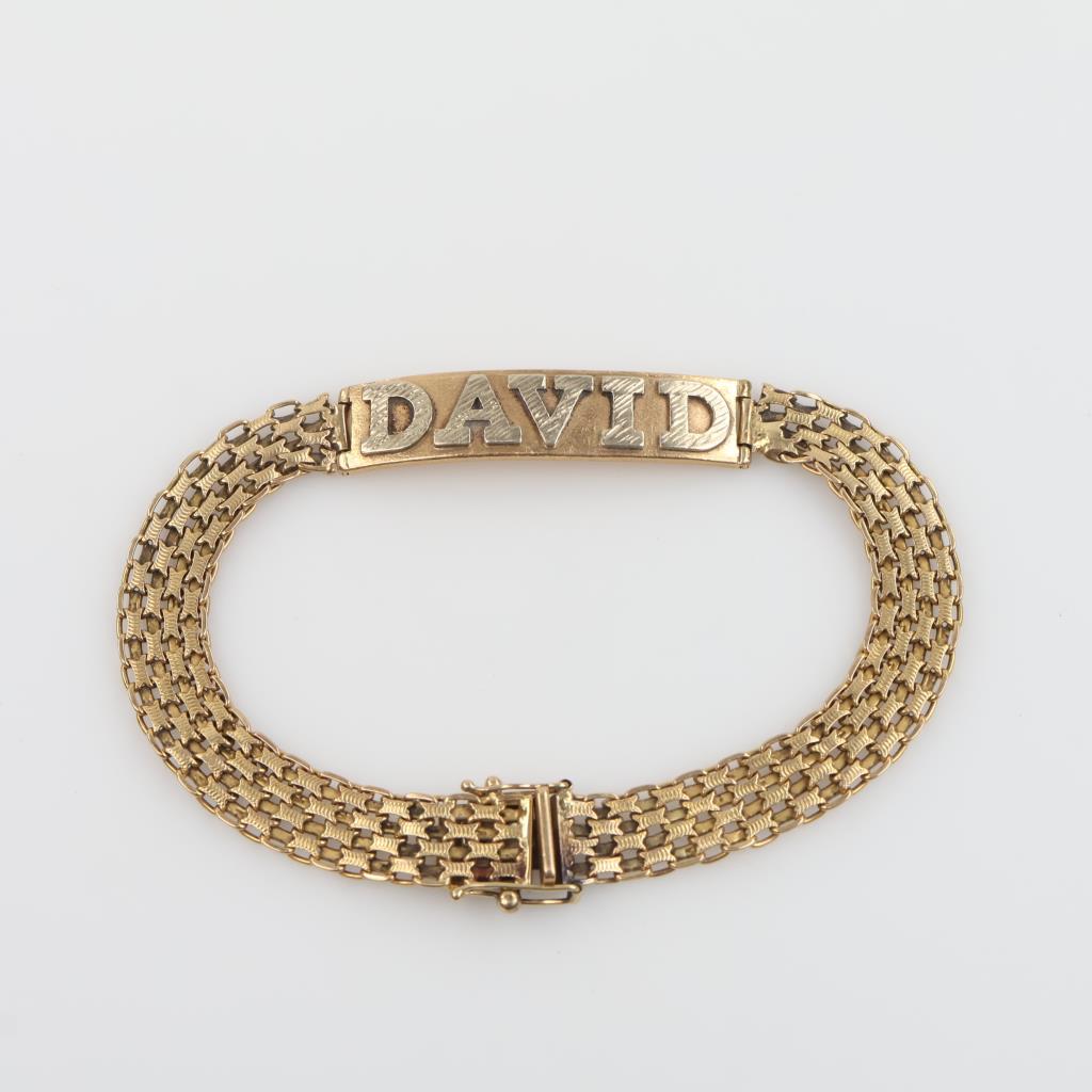14kt Gold ID Bracelet | Property Room