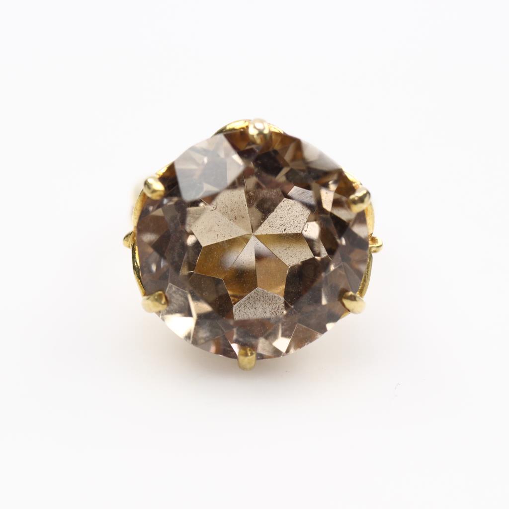 14kt Gold Light Brown Stone Ring | Property Room