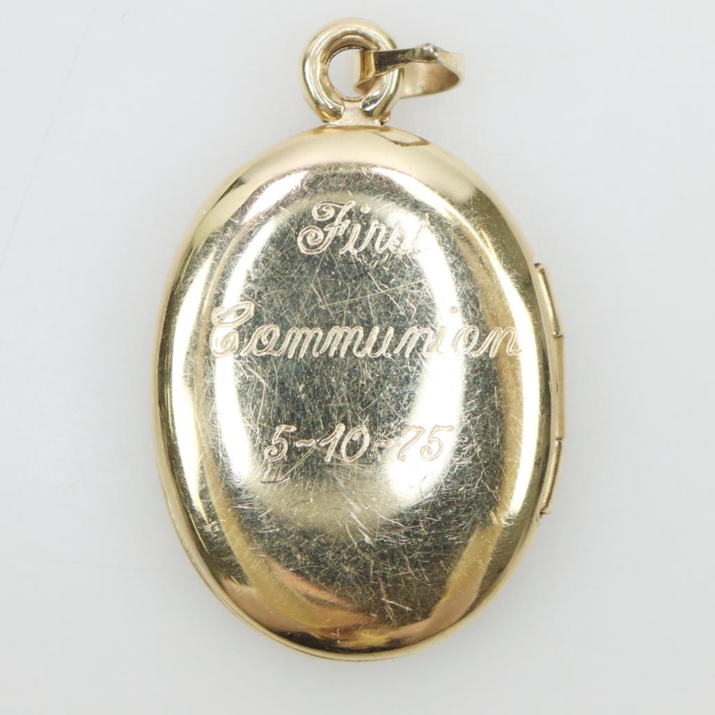 14kt Gold Locket Pendant | Property Room