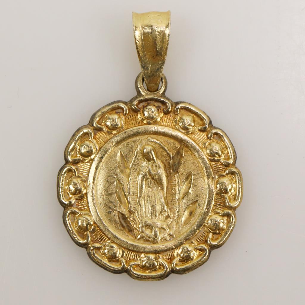 14kt Gold Religious Pendant | Property Room