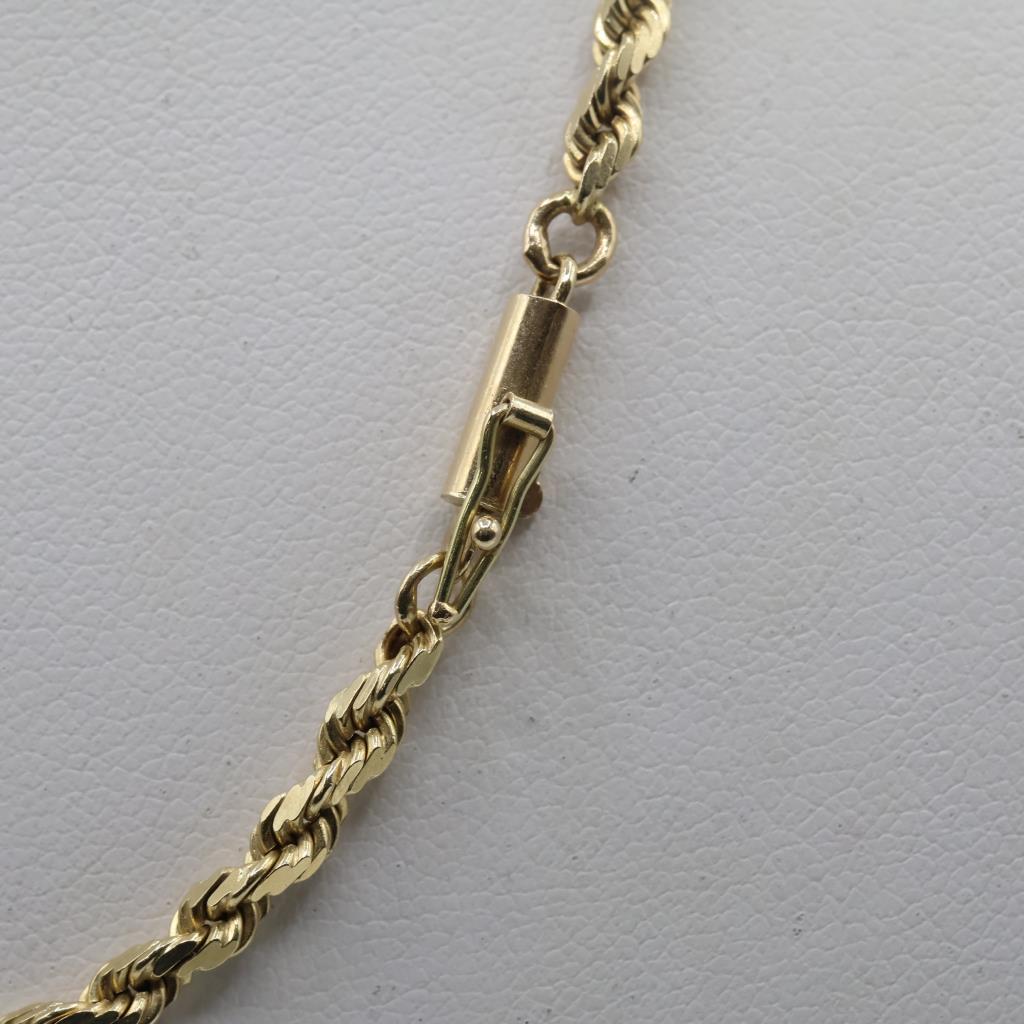 14kt Gold Rope Chain Necklace | Property Room