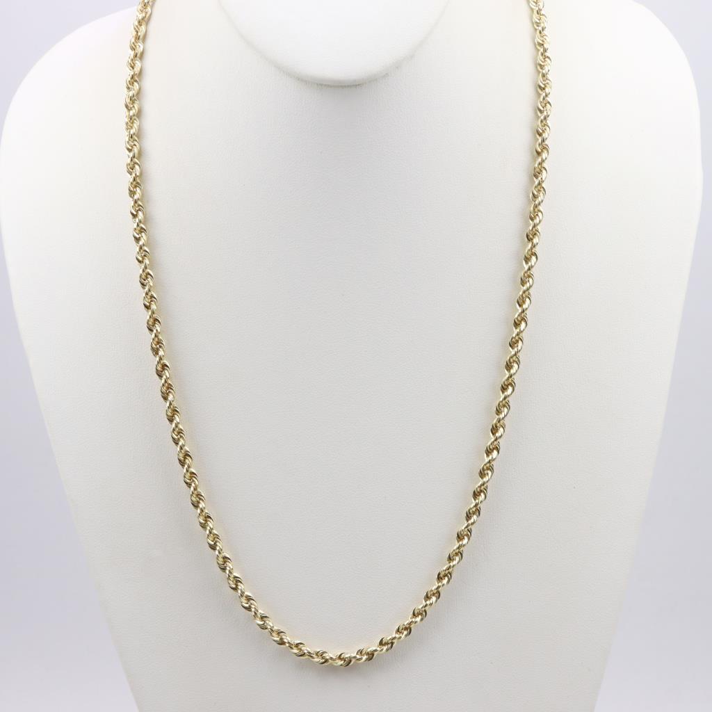 14kt Gold Rope Chain Necklace | Property Room